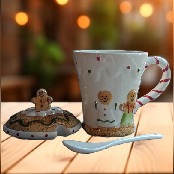 unbranded | Dining | Vintage Christmas Mug With Spoon | Poshmark